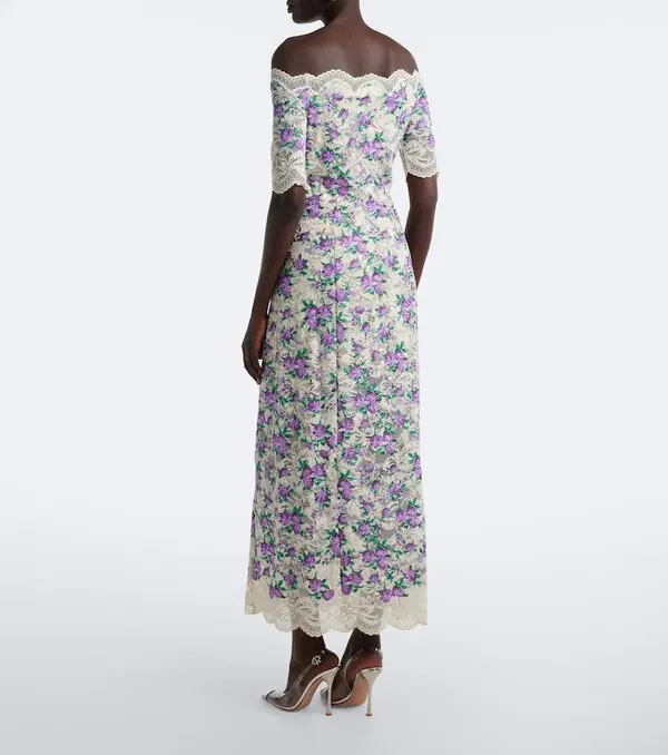 Rabanne Floral Lace Maxi Dress