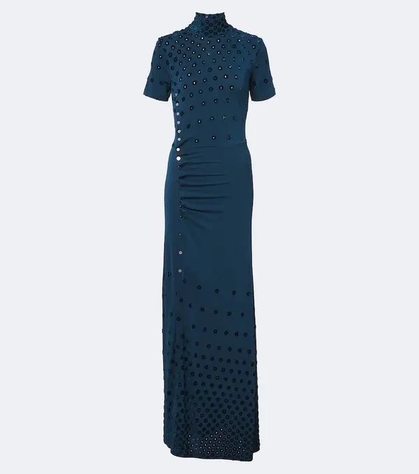 Rabanne Applique Gown - Blue