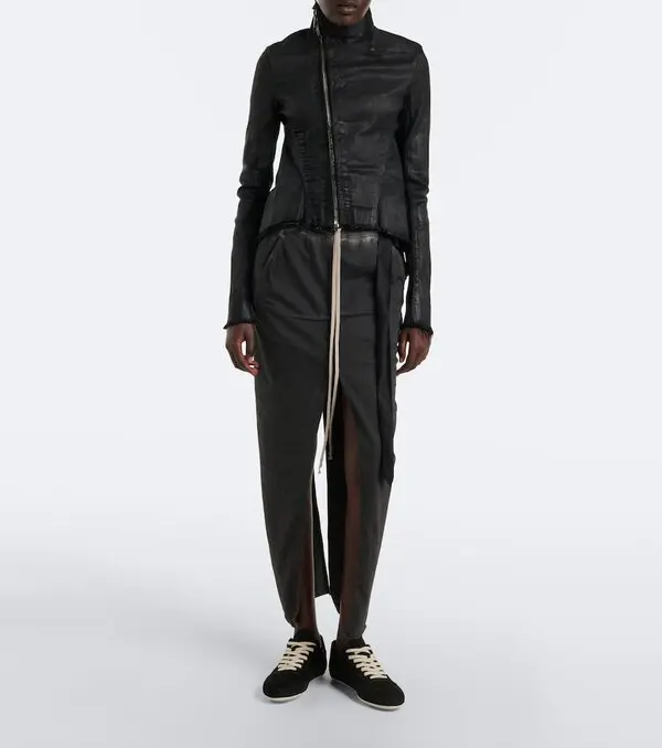 Rick Owens Suede Lace Up Sneakers