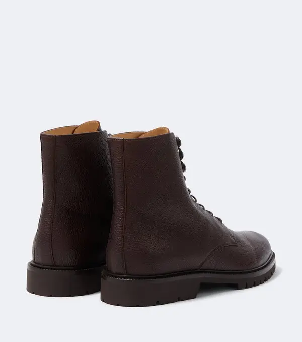 Brunello Cucinelli Leather Lace-up Boots