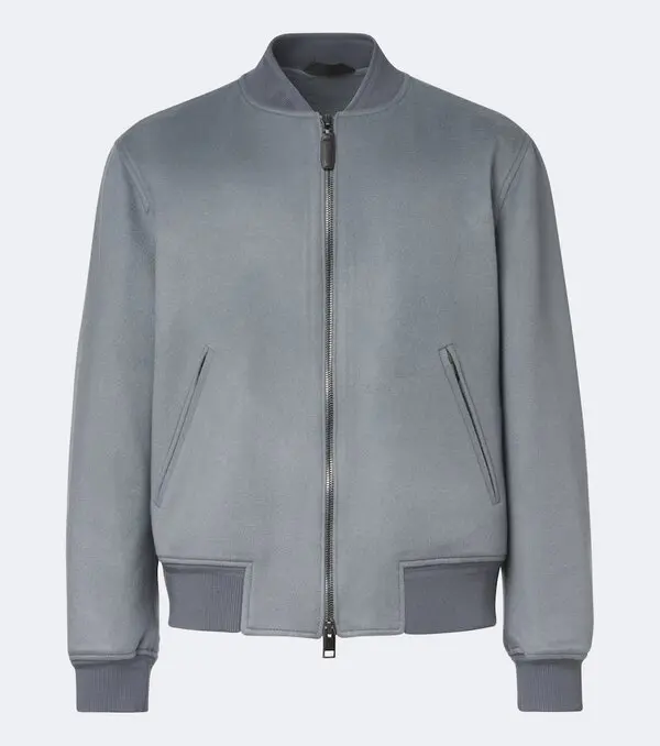 Brioni Wool And Cashmere Bomber Jacket