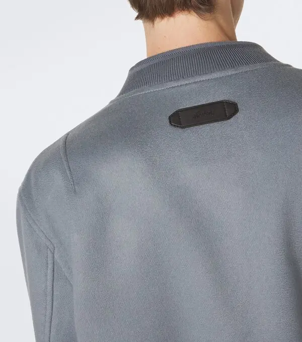 Brioni Wool And Cashmere Bomber Jacket