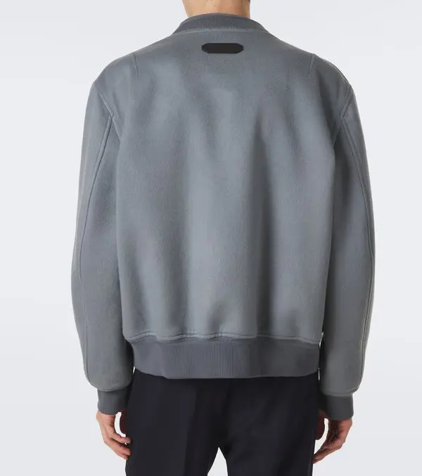 Brioni Wool And Cashmere Bomber Jacket
