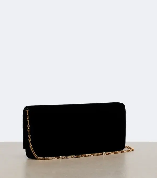 Saint Laurent Cassandre Velvet Clutch