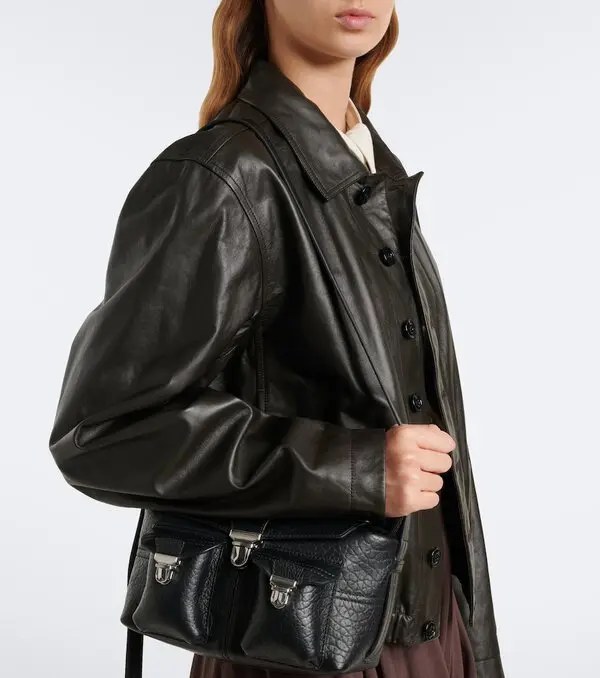 LEMAIRE Gear Leather Shoulder Bag