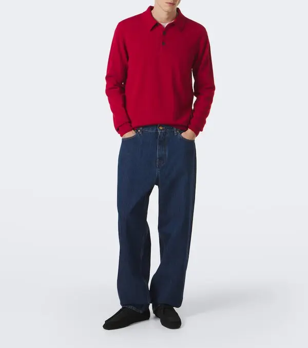 Sunspel Cashmere Polo Sweater