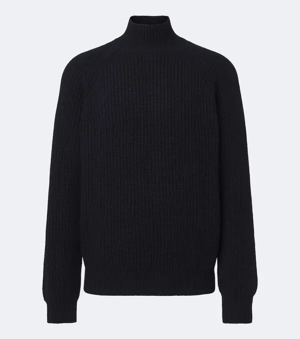 ALLUDE Wool And Cashmere Turtleneck Sweater - Blue