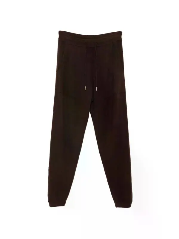 Eric Bompard Carrot-cut Cashmere Track Pants - Brown