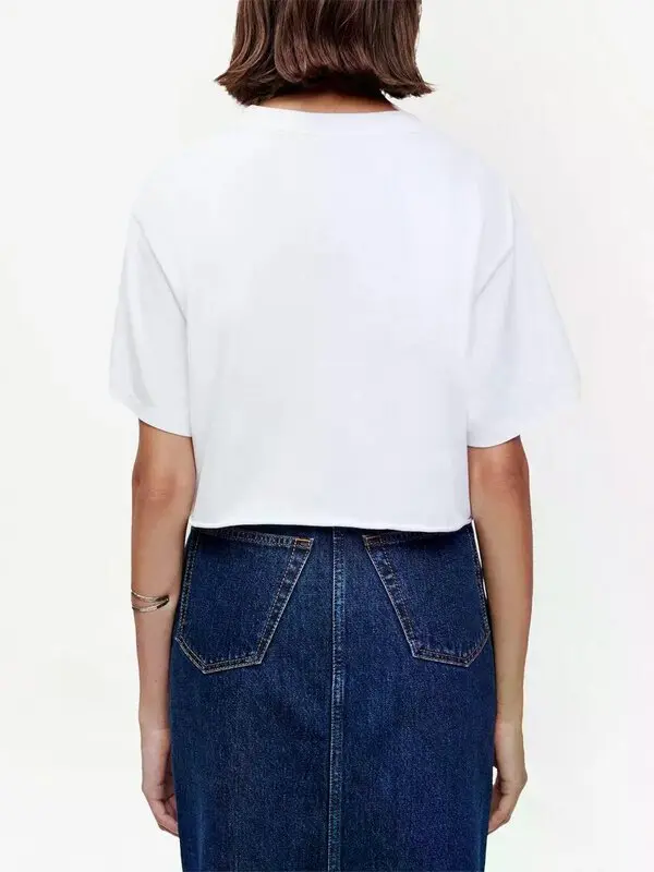 RE/DONE Cropped Supima Cotton T-shirt