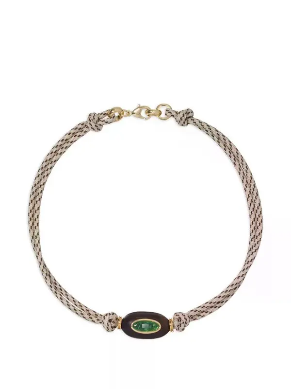 ROXANNE ASSOULIN Sesame Crystal-embellished Cord-necklace - Neutrals