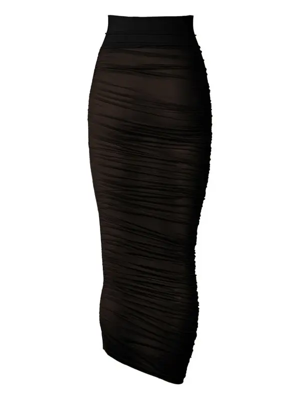 Wolford Midi Sheer Skirt - Black