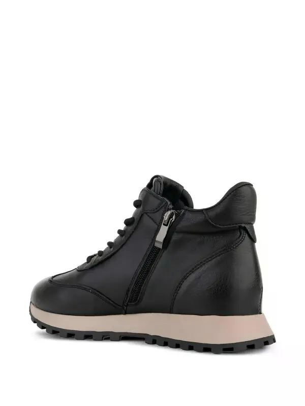 LINDA BAUMANN Quilted High-top Sneakers