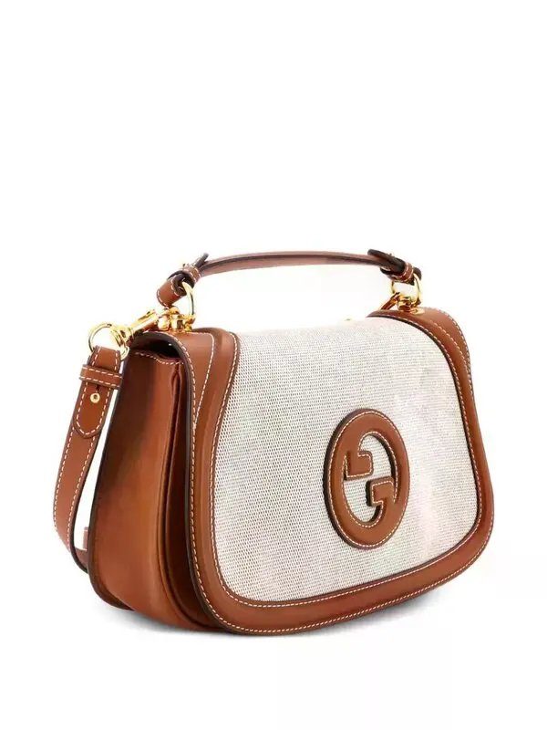 Gucci Blondie Nm Top Handle Bag Canvas With Leather