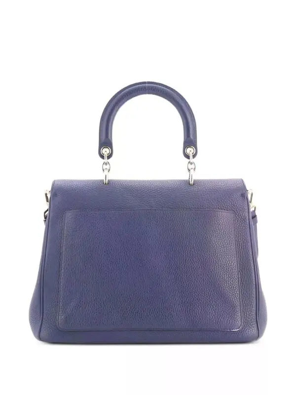 Dior Be Bag Pebbled Leather Medium Satchel