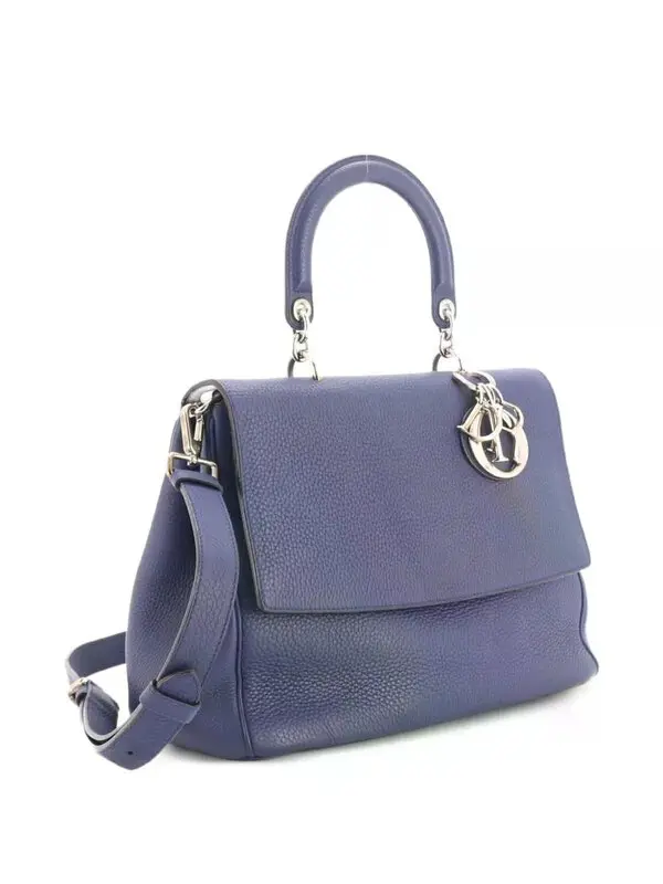 Dior Be Bag Pebbled Leather Medium Satchel