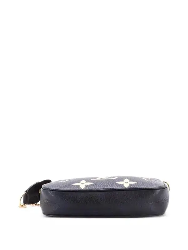 LOUIS VUITTON Pochette Accessoires Bicolor Monogram Empreinte Giant Mini Clutch Bag