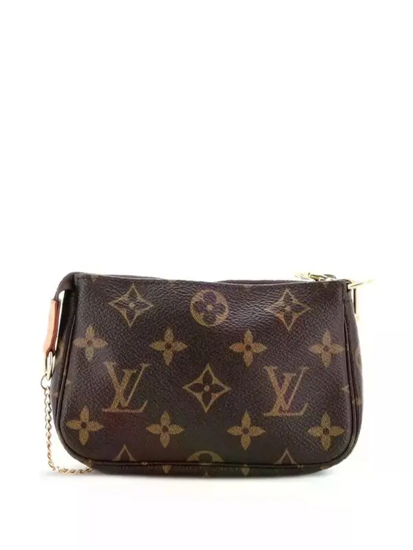 LOUIS VUITTON Pochette Accessoires Monogram Canvas Mini Clutch Bag