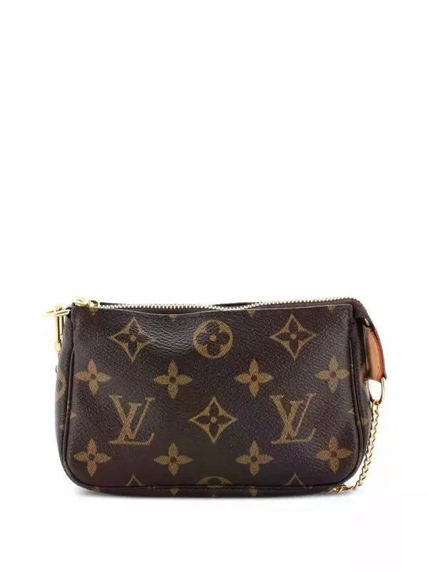 LOUIS VUITTON Pochette Accessoires Monogram Canvas Mini Clutch Bag