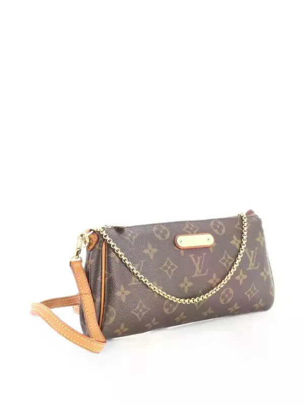LOUIS VUITTON Eva Handbag Monogram Canvas Clutch Bag - Brown
