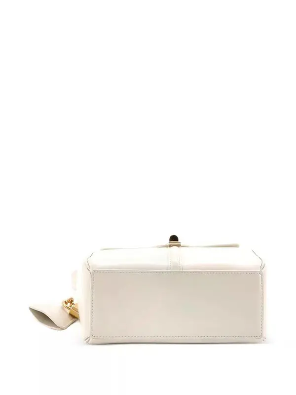 Celine 16 Top Handle Bag Smooth Calfskin Mini Satchel - Neutrals