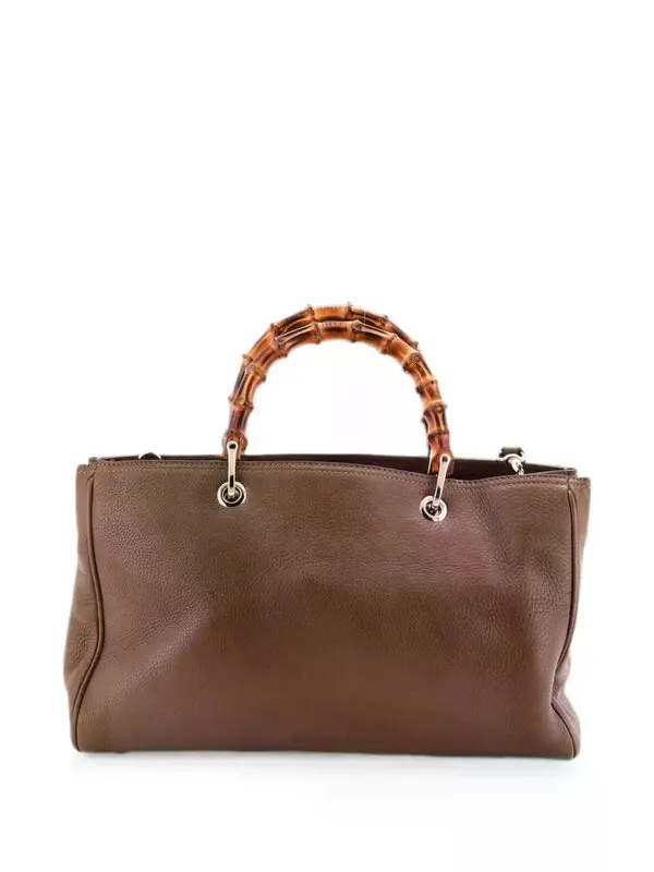 Gucci Bamboo Shopper Leather Medium Tote Bag