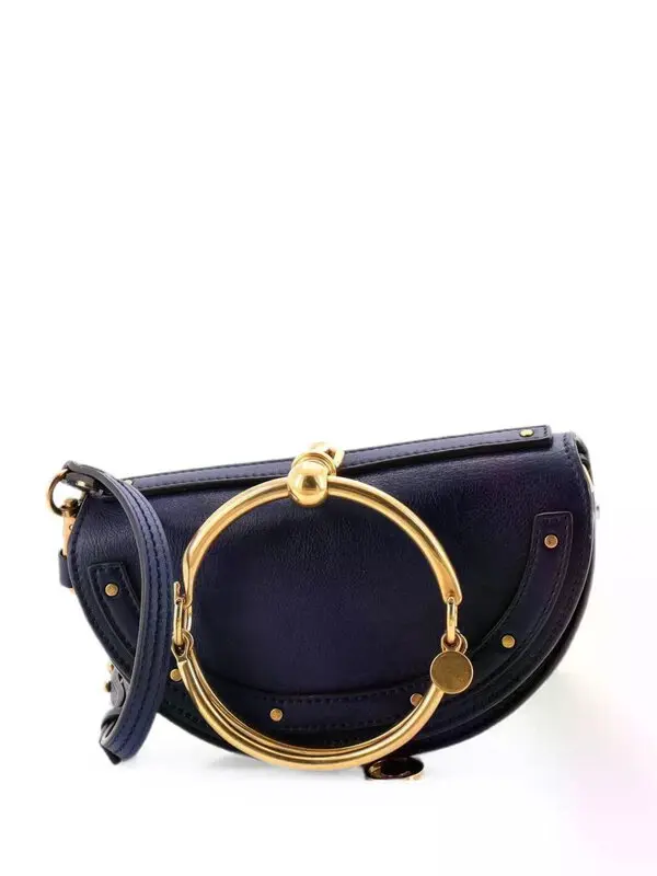 Chloé Nile Leather Mini Crossbody Bag - Blue