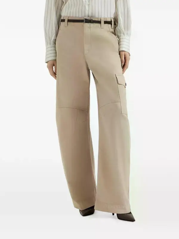 Brunello Cucinelli Monili Barrel-leg Cargo Pants