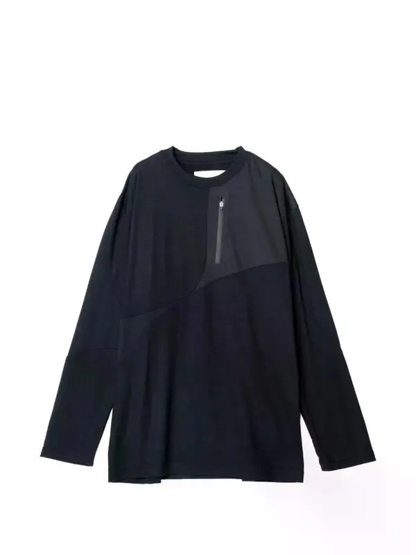 YOSHIOKUBO Zip-pocket Panelled T-shirt