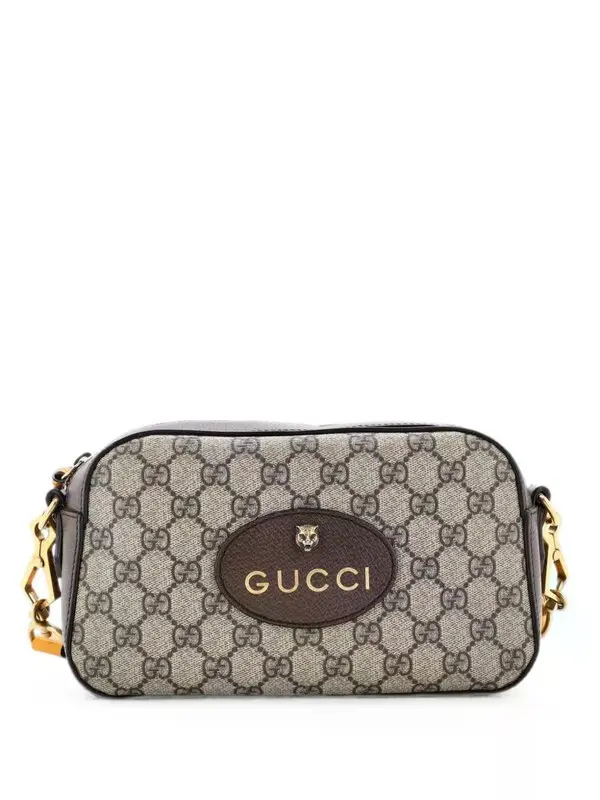 Gucci Neo Vintage Camera Messenger Bag Gg Coated Canvas Crossbody Bag - Brown