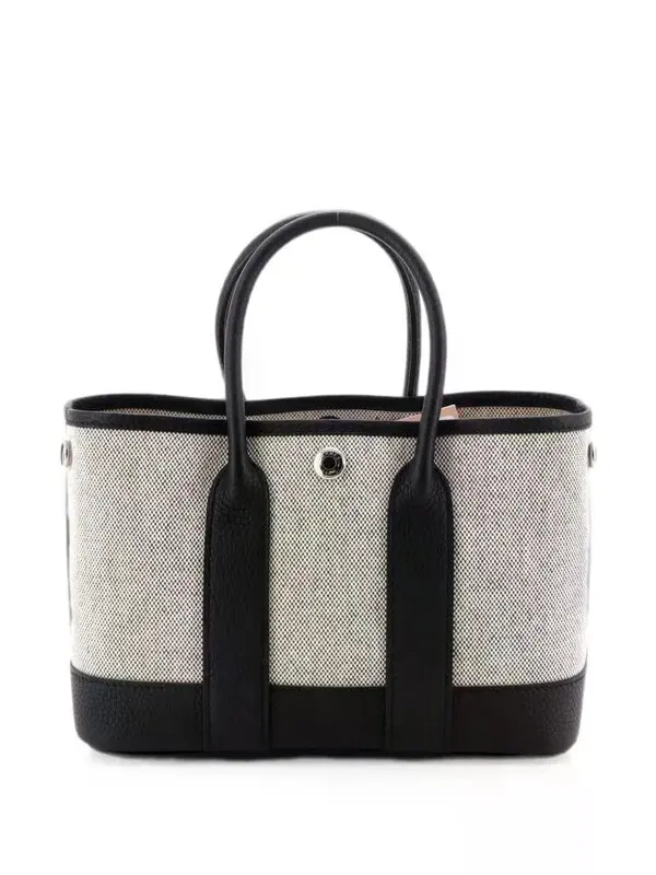 Hermès Neo Garden Toile And Leather 23 Tote Bag