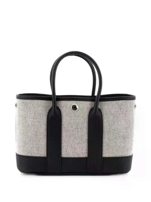 Hermès Neo Garden Toile And Leather 23 Tote Bag