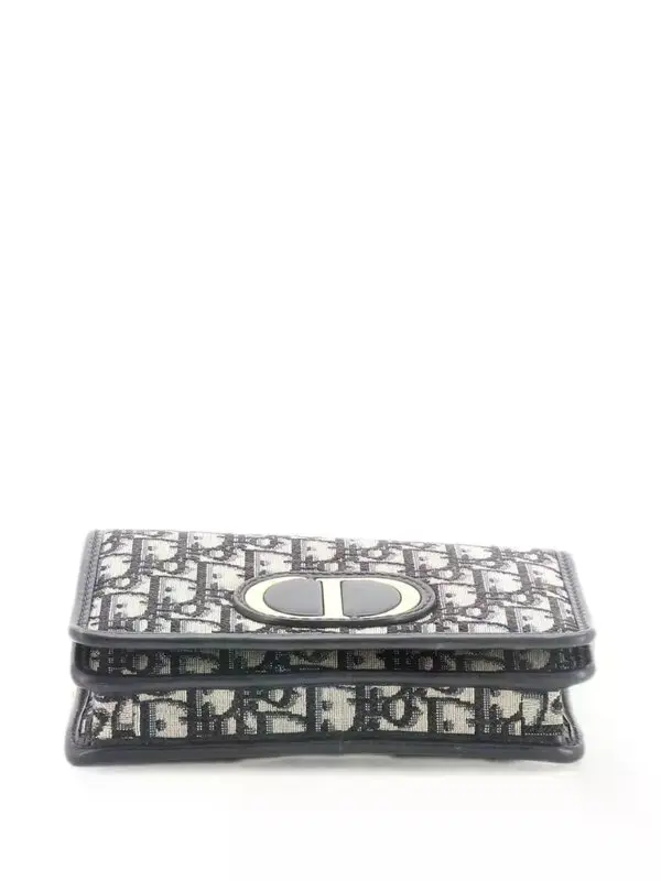 Dior 30 Montaigne 2-in-1 Pouch Oblique Canvas Crossbody Bag - Blue