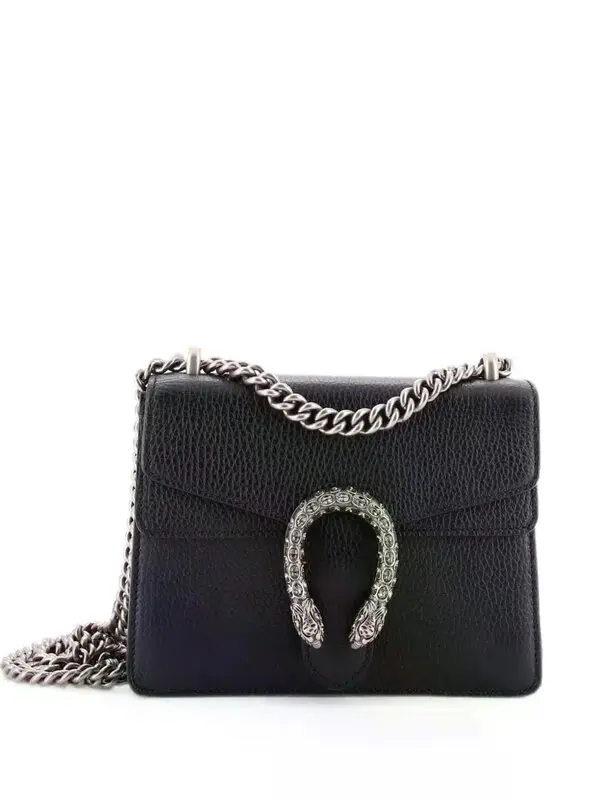Gucci Dionysus Bag Leather Mini Crossbody Bag - Black