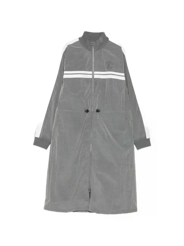 AGNES B. Ribstop Zip Track Dress - Grey