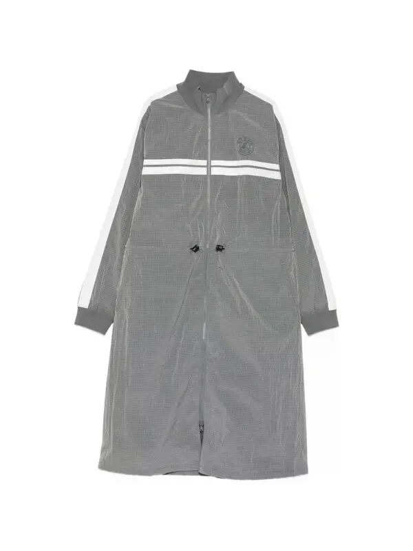AGNES B. Ribstop Zip Track Dress - Grey