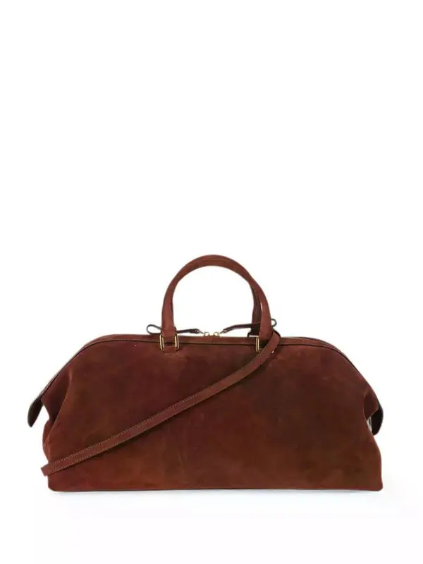 Alberta Ferretti Suede Top-handle Tote Bag - Brown