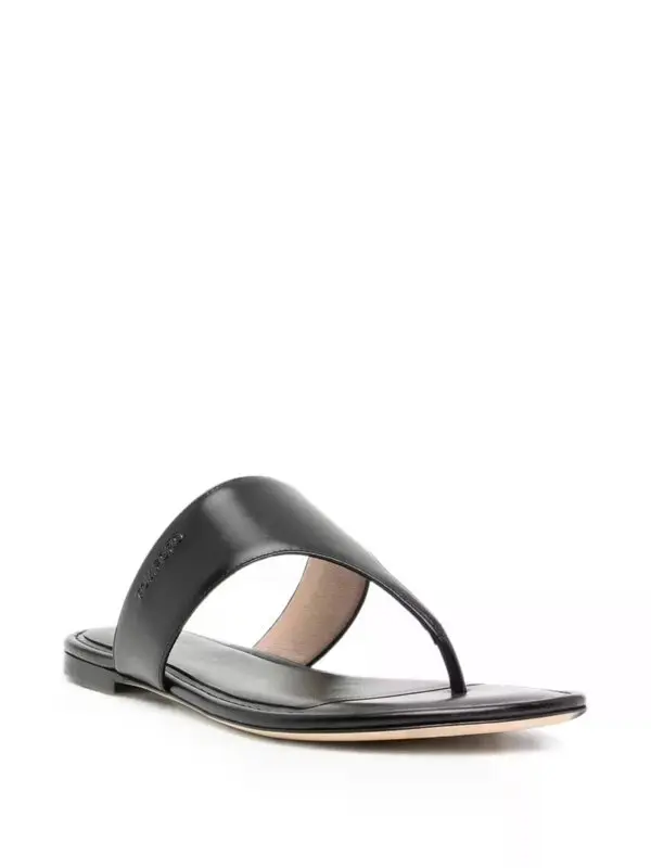 TOM FORD Lina Thong-strap Leather Flat Sandals