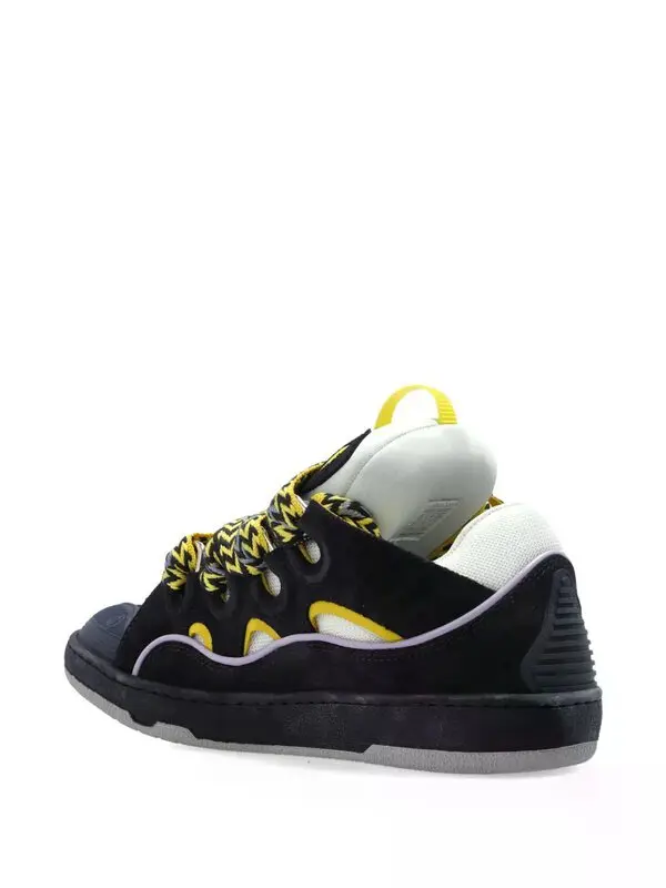 LANVIN Curb Oversized-lace Sneakers