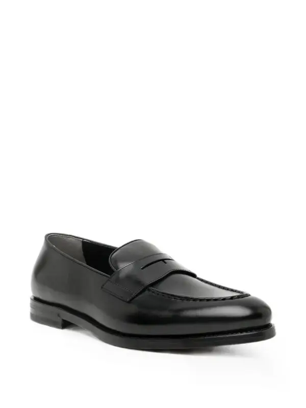 TOM FORD Penny Leather Loafers