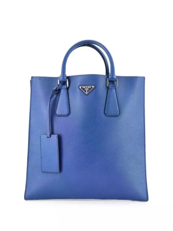 Prada Open Saffiano Leather North South Tote Bag