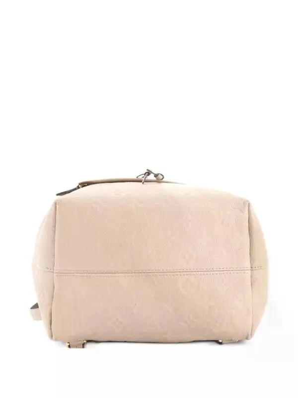 LOUIS VUITTON Montsouris Nm Monogram Empreinte Leather Pm Backpack - Grey