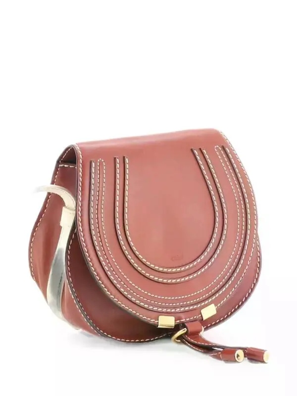 Chloé Marcie Leather Mini Crossbody Bag - Brown