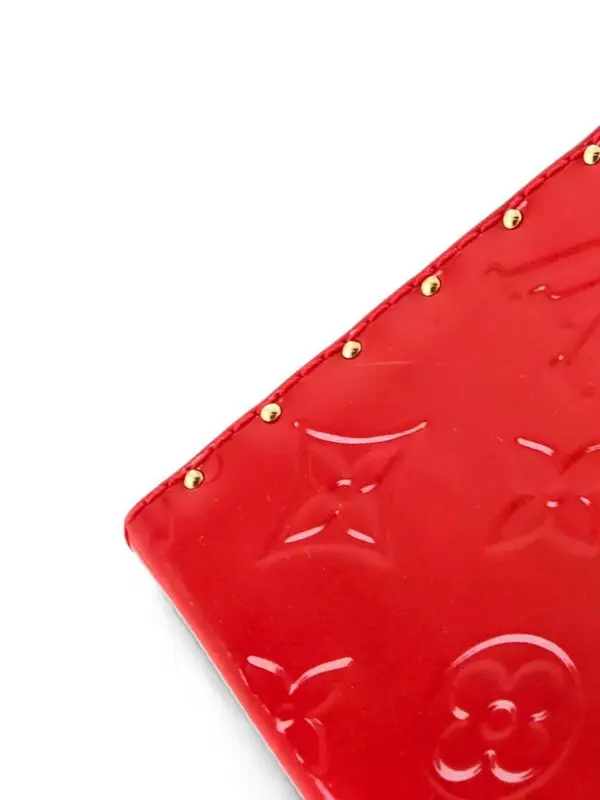 LOUIS VUITTON Bleecker Box Nm Monogram Vernis Satchel - Red