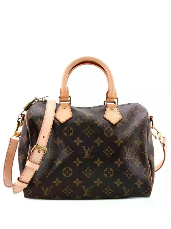 LOUIS VUITTON Speedy Bandouliere Monogram Canvas 25 Satchel - Brown