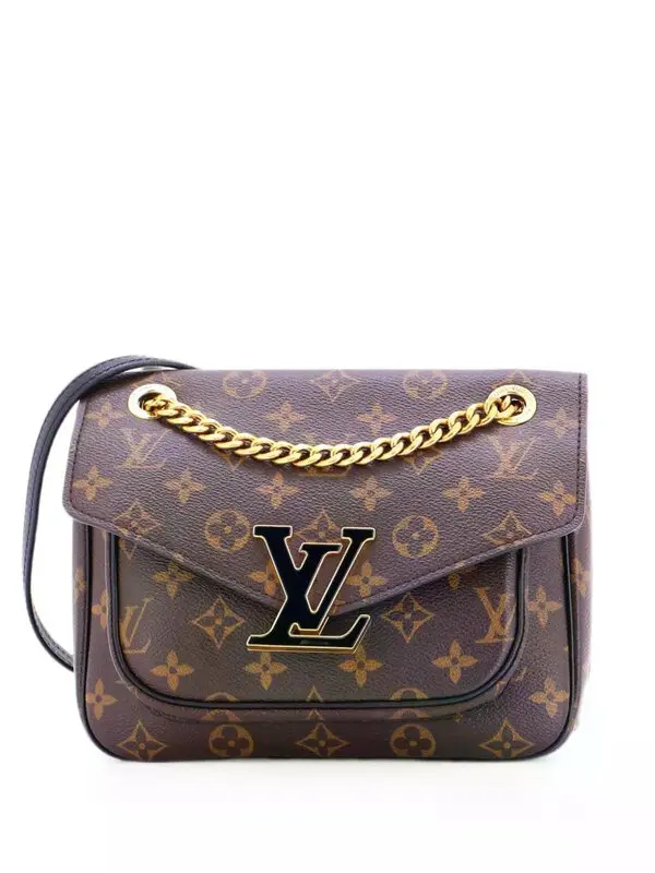 LOUIS VUITTON Passy Monogram Canvas Crossbody Bag - Brown