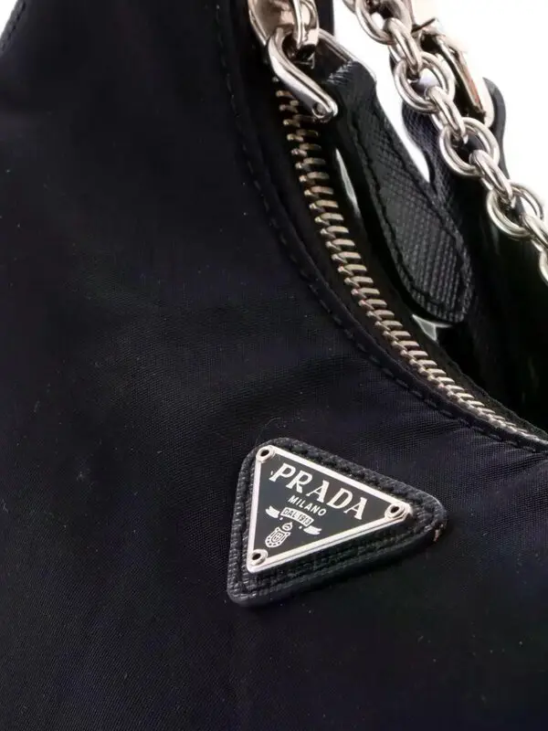 Prada Re-edition 2005 Shoulder Bag Tessuto Small Crossbody Bag - Black