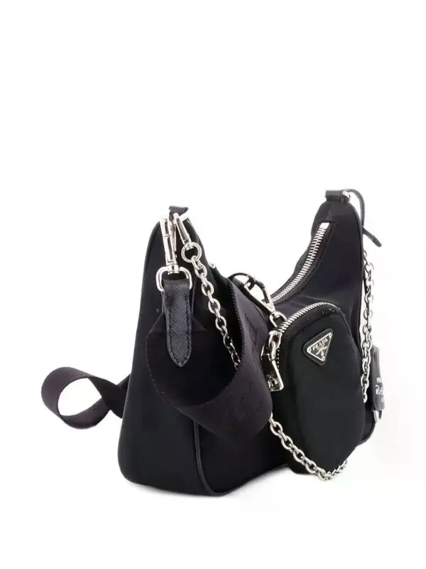 Prada Re-edition 2005 Shoulder Bag Tessuto - Black