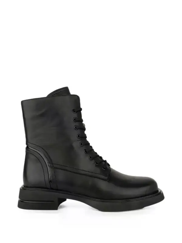 LINDA BAUMANN Lace-up Leather Ankle Boots