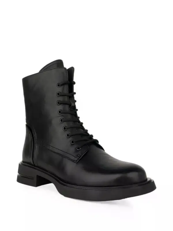 LINDA BAUMANN Lace-up Leather Ankle Boots