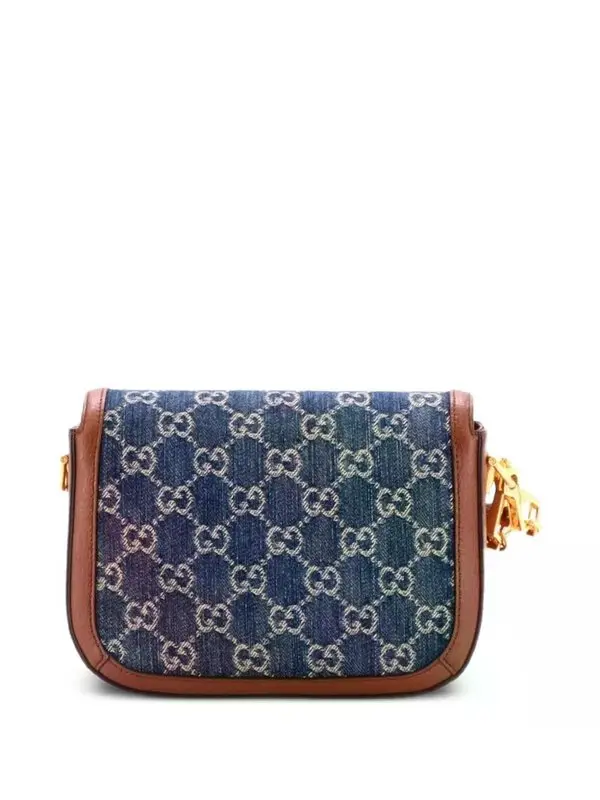 Gucci Horsebit 1955 Gg Denim Mini Shoulder Bag